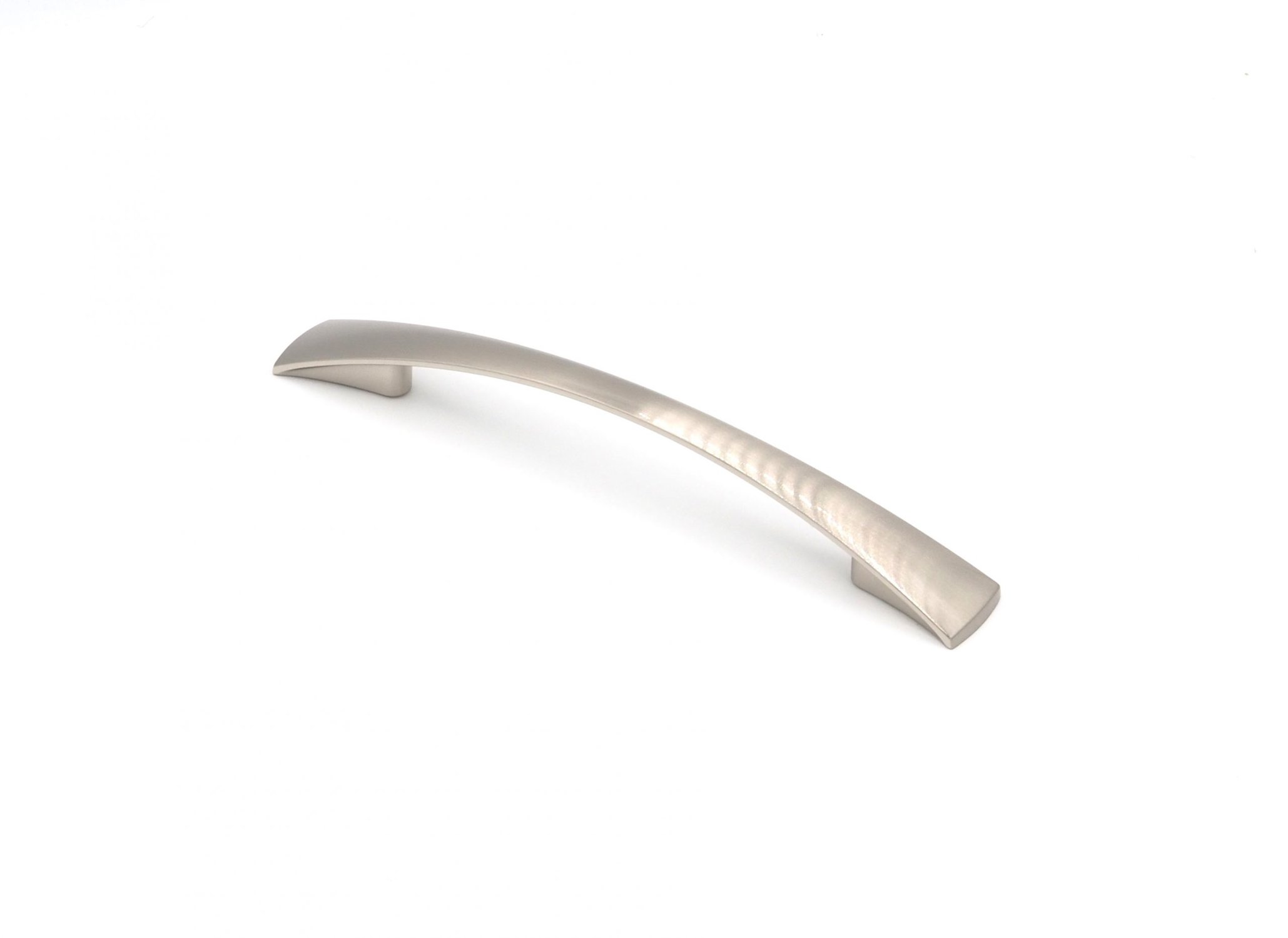 128mm Brushed Nickel Bow Kitchen Cupboard Handle - Select Components