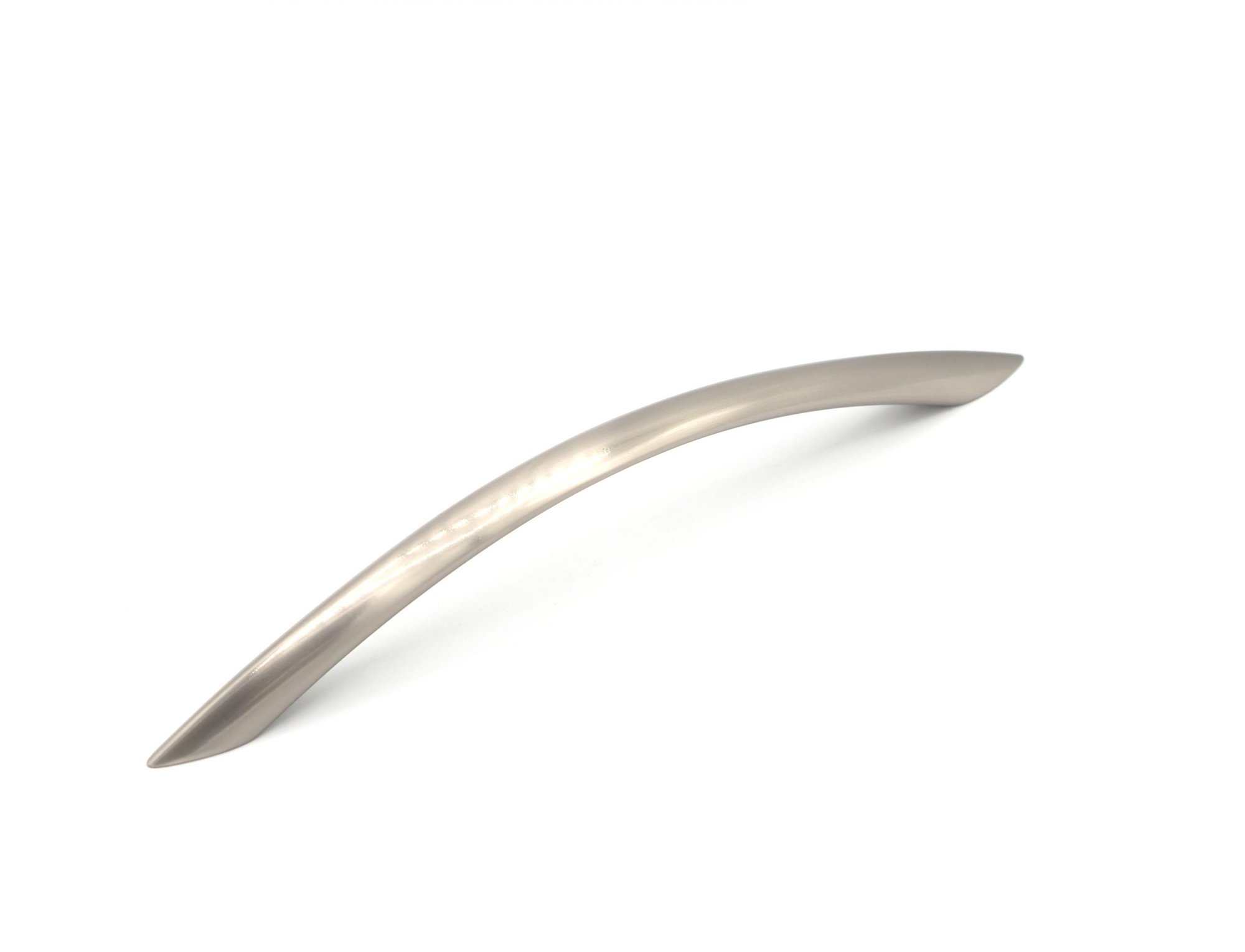192mm Brushed Nickel Flat Bow Kitchen Cupboard Handle - Select Components