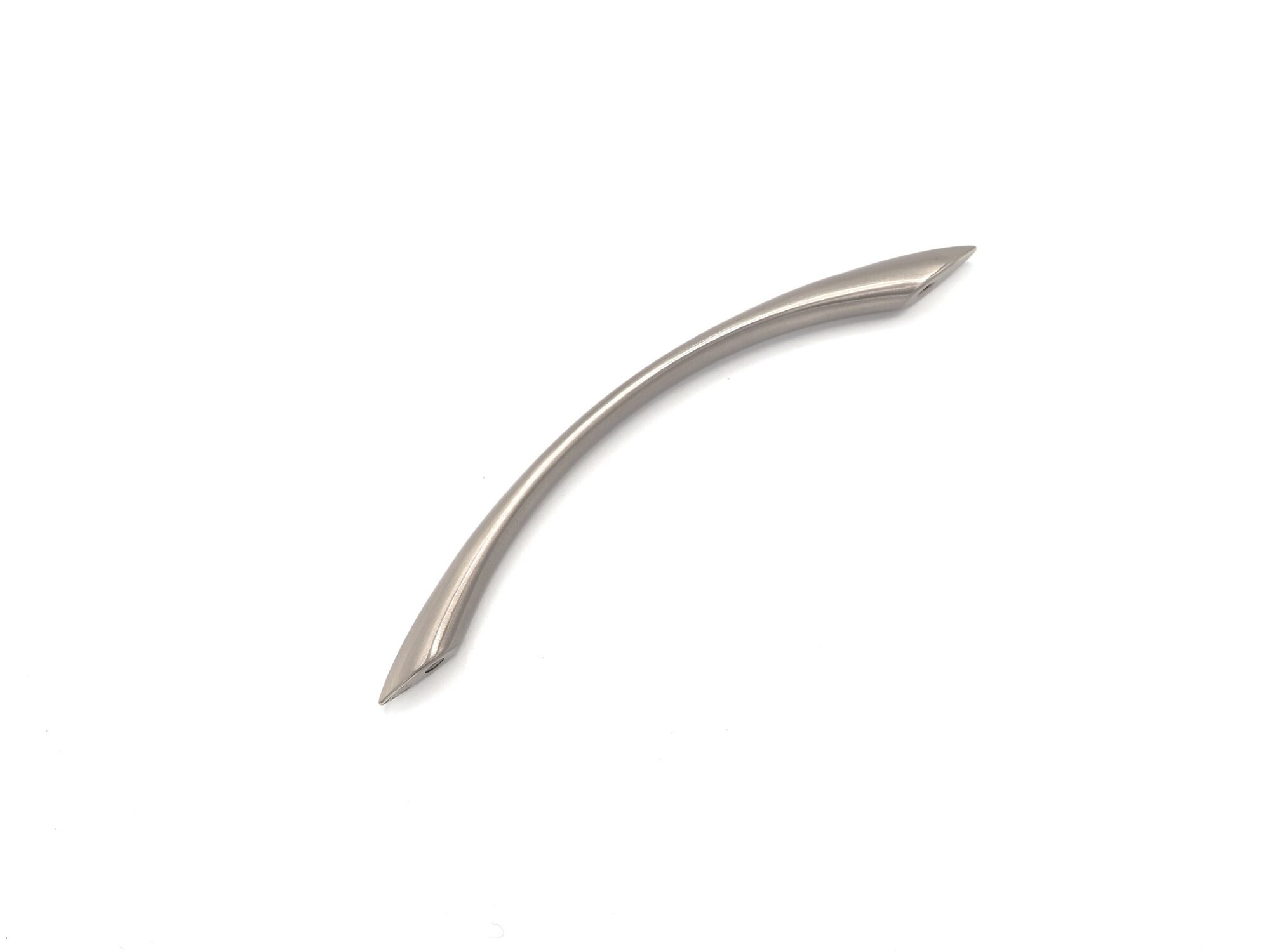 192mm Brushed Nickel Flat Bow Kitchen Cupboard Handle - Select Components