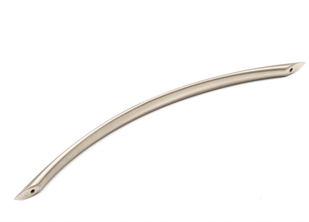 320mm Brushed Nickel Flat Bow Kitchen Cupboard Handle - Select Components