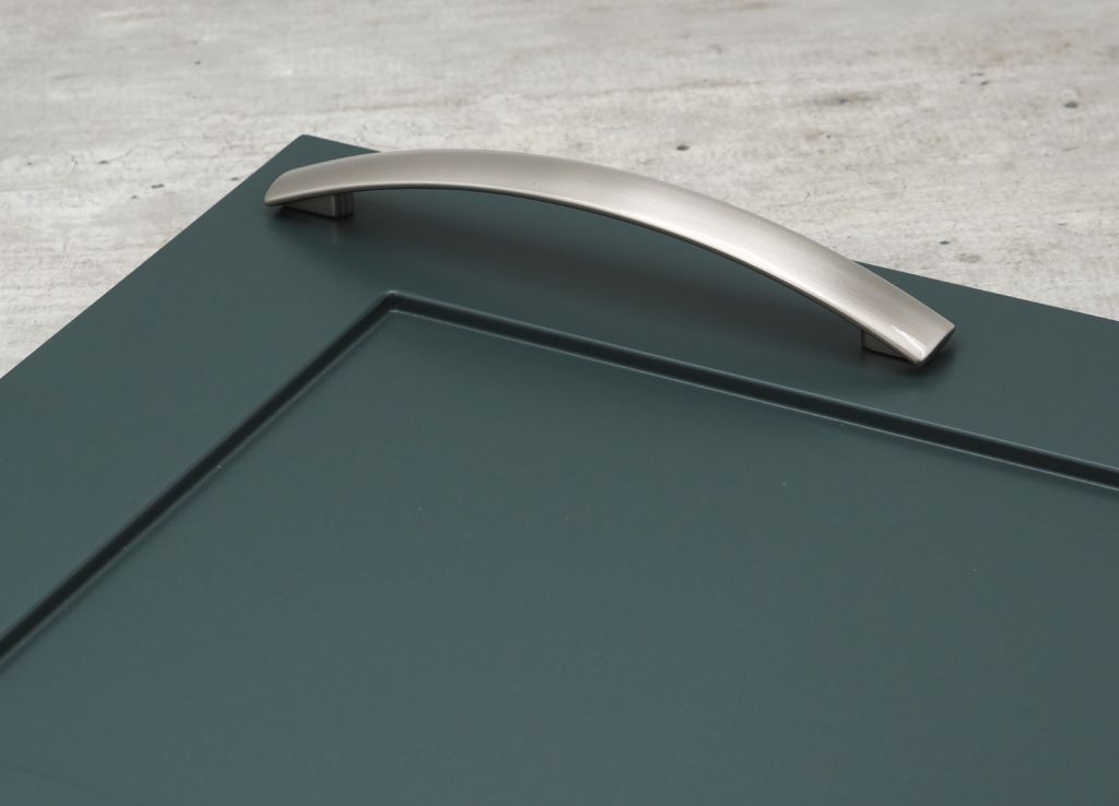 160mm Brushed Nickel Bow Kitchen Cupboard Handle - Select Components