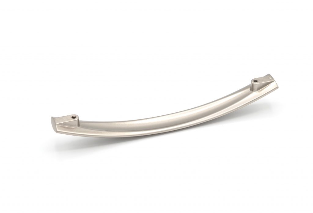 160mm Brushed Nickel Bow Kitchen Cupboard Handle - Select Components