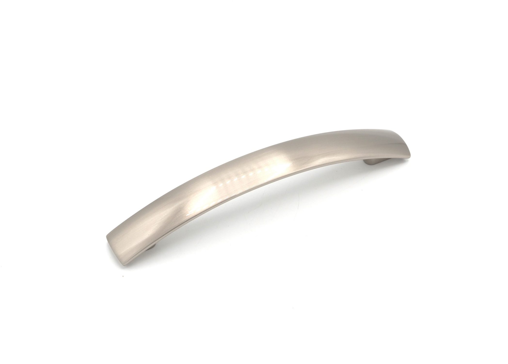 128mm Brushed Nickel Bow Kitchen Cupboard Handle - Select Components
