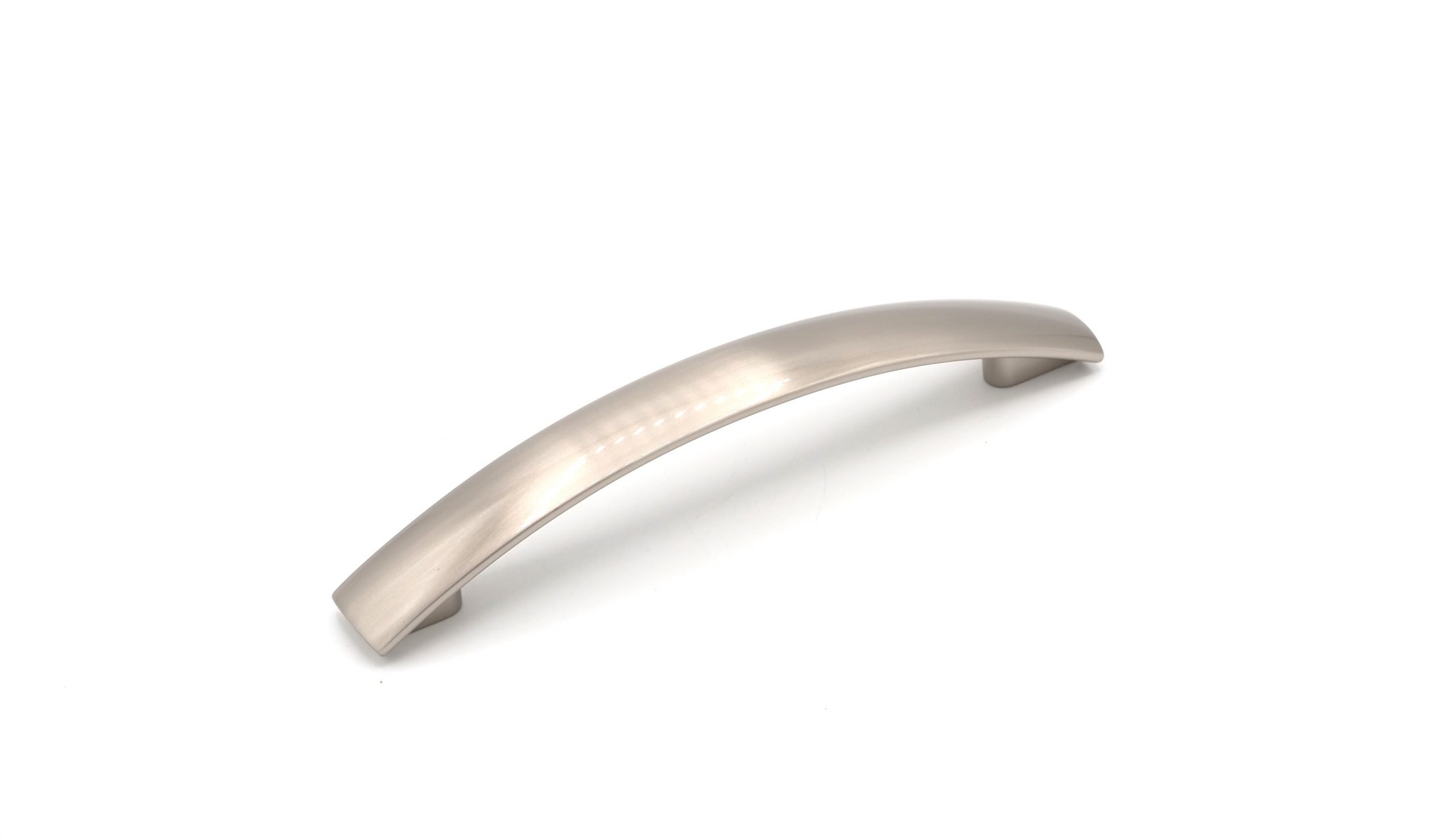 128mm Brushed Nickel Bow Kitchen Cupboard Handle - Select Components