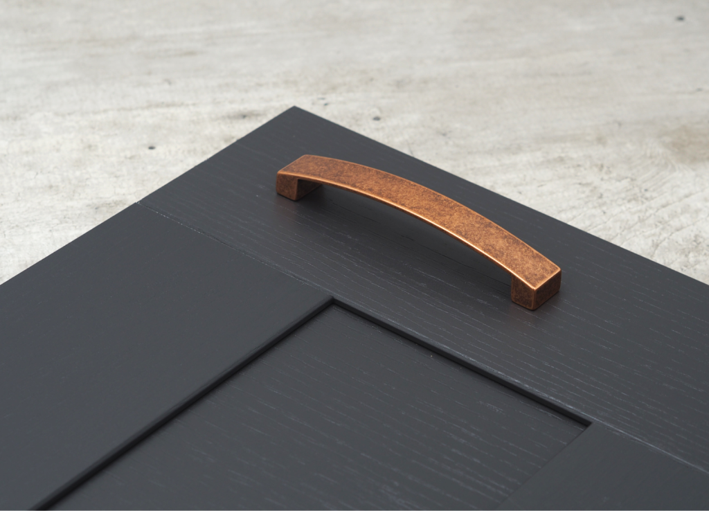 160mm Antique Copper Bow Kitchen Cupboard Handle - Select Components