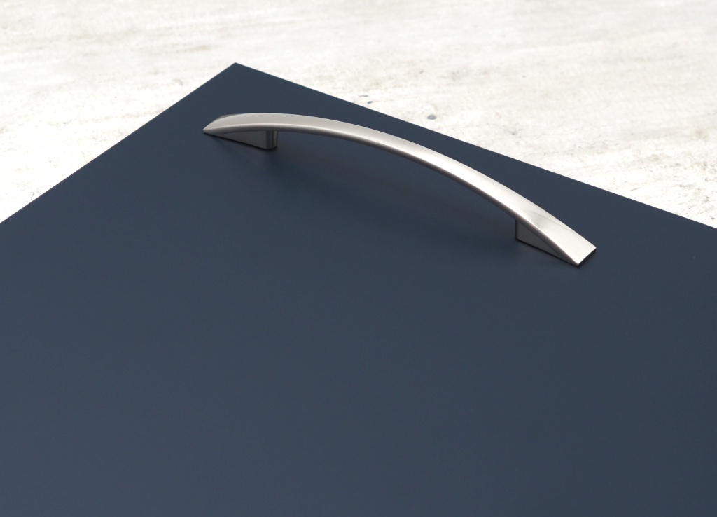160mm Brushed Nickel Bow Kitchen Cupboard Handle - Select Components