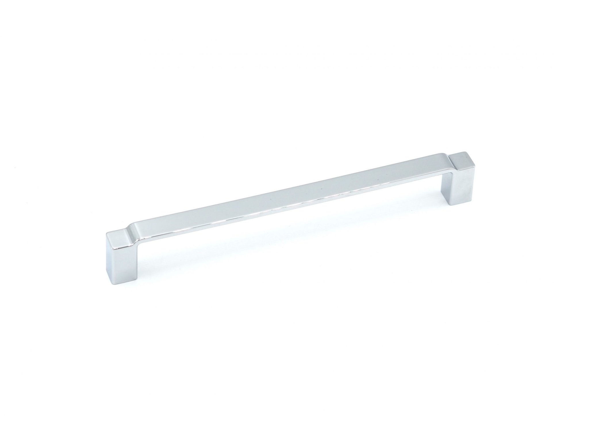 192mm Polished Silver Chrome Square D Kitchen Cupboard Handle - Select ...