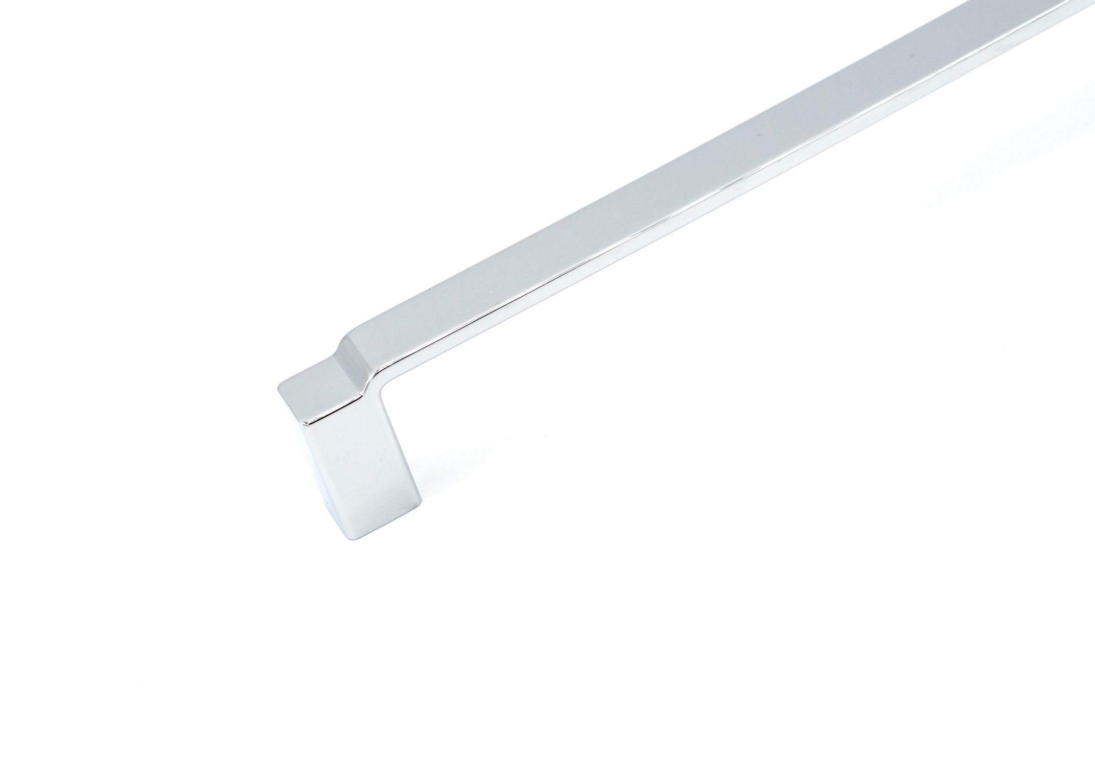 192mm Polished Silver Chrome Square D Kitchen Cupboard Handle - Select ...