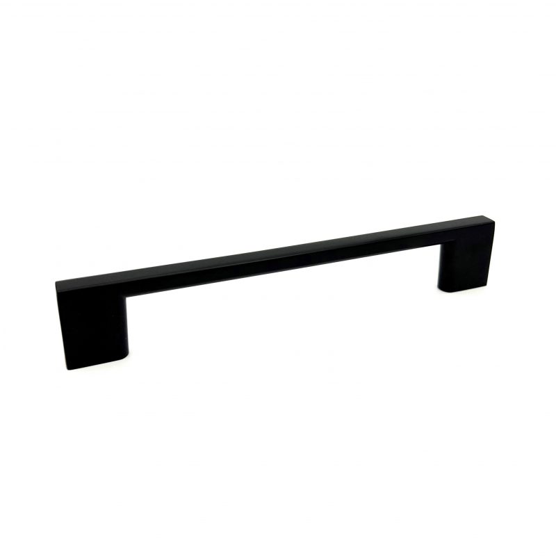 128mm Matt Black Square D Handle - Select Components