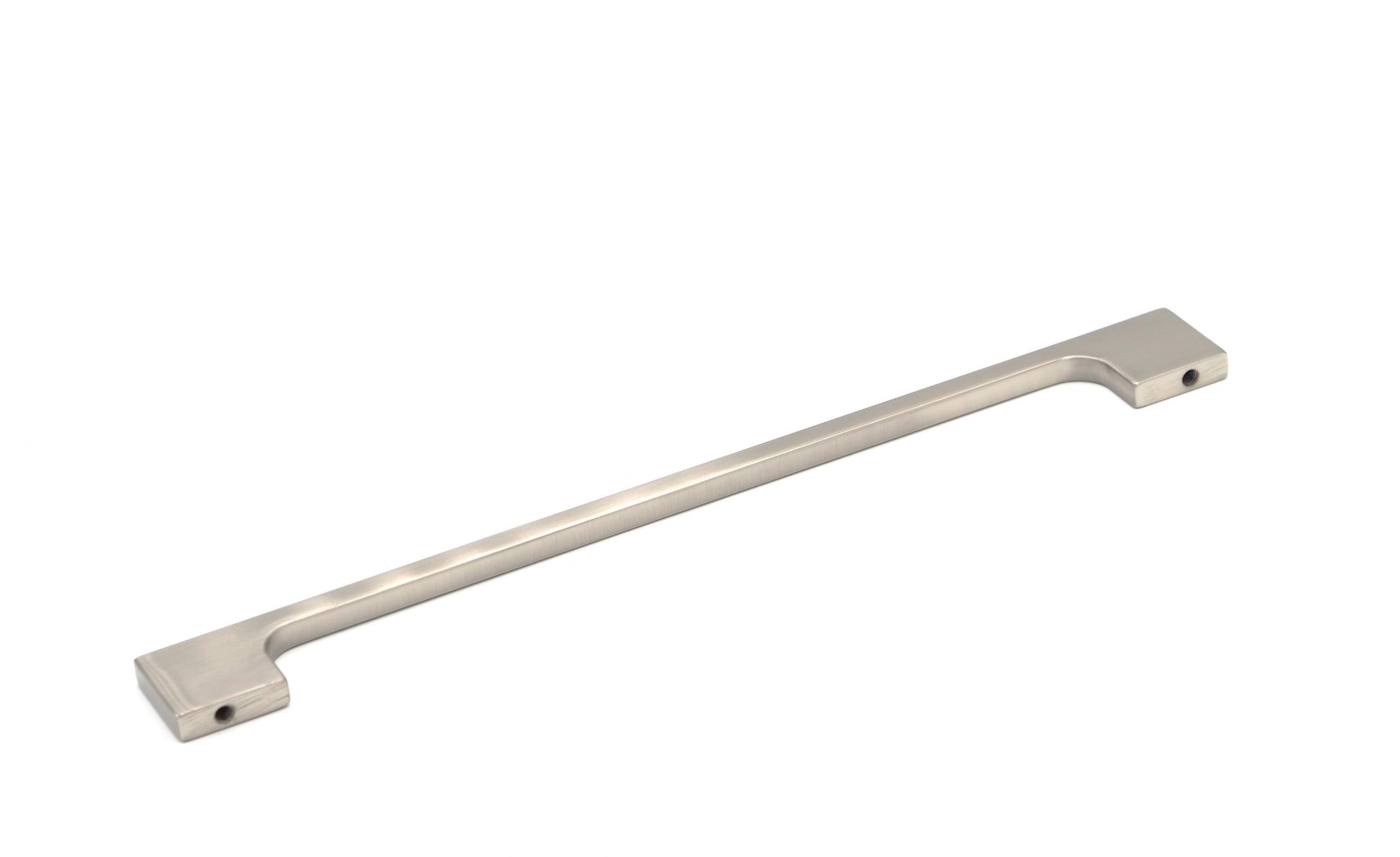 224mm Brushed Nickel Slim Pull Kitchen Cupboard Handle - Select Components