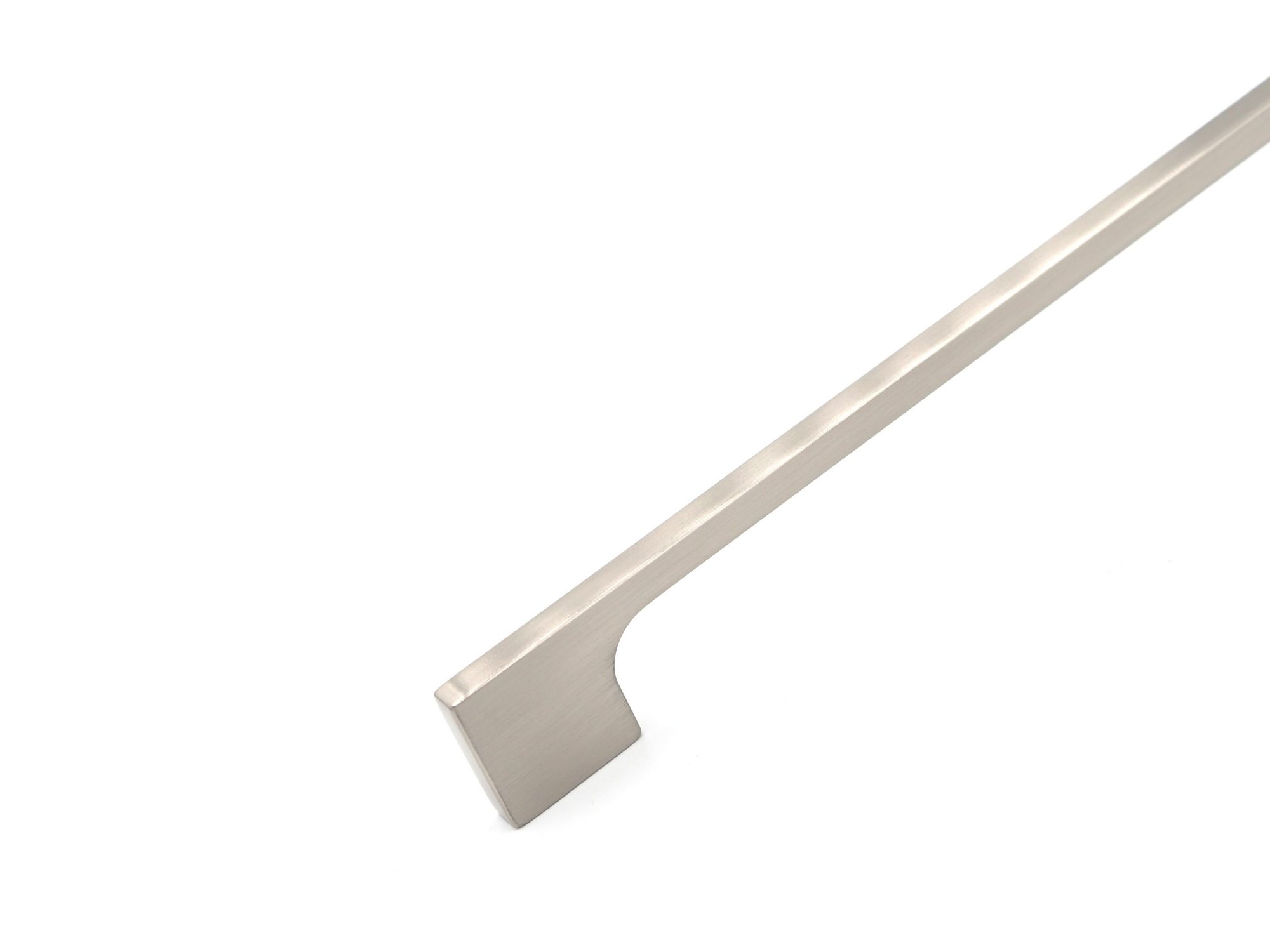 224mm Brushed Nickel Slim Pull Kitchen Cupboard Handle - Select Components
