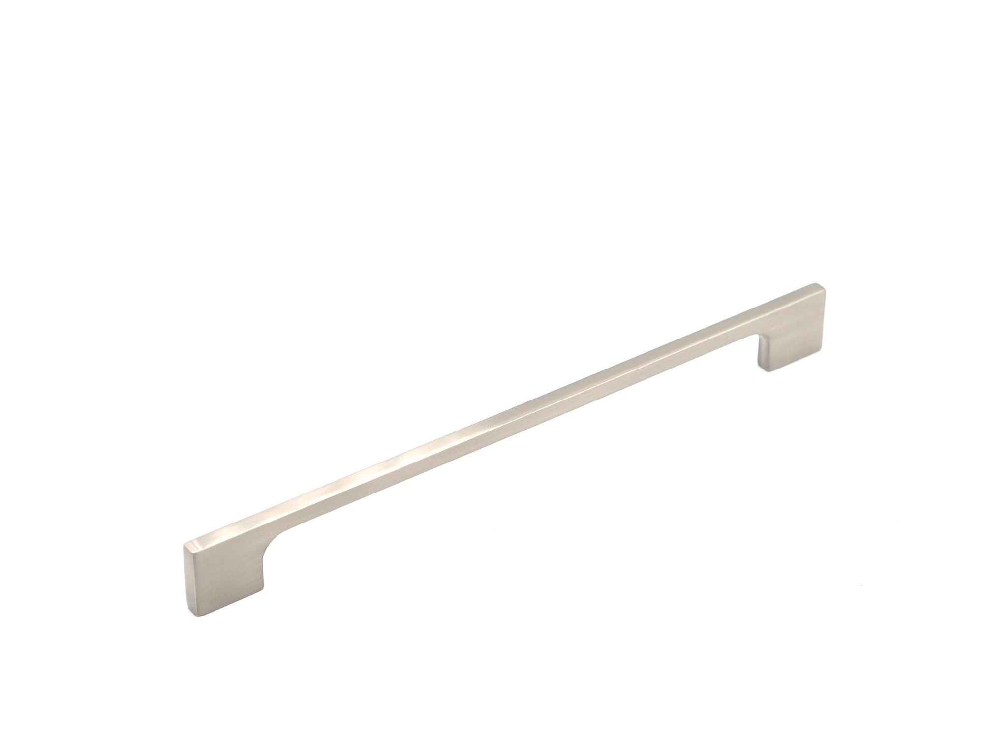 224mm Brushed Nickel Slim Pull Kitchen Cupboard Handle - Select Components