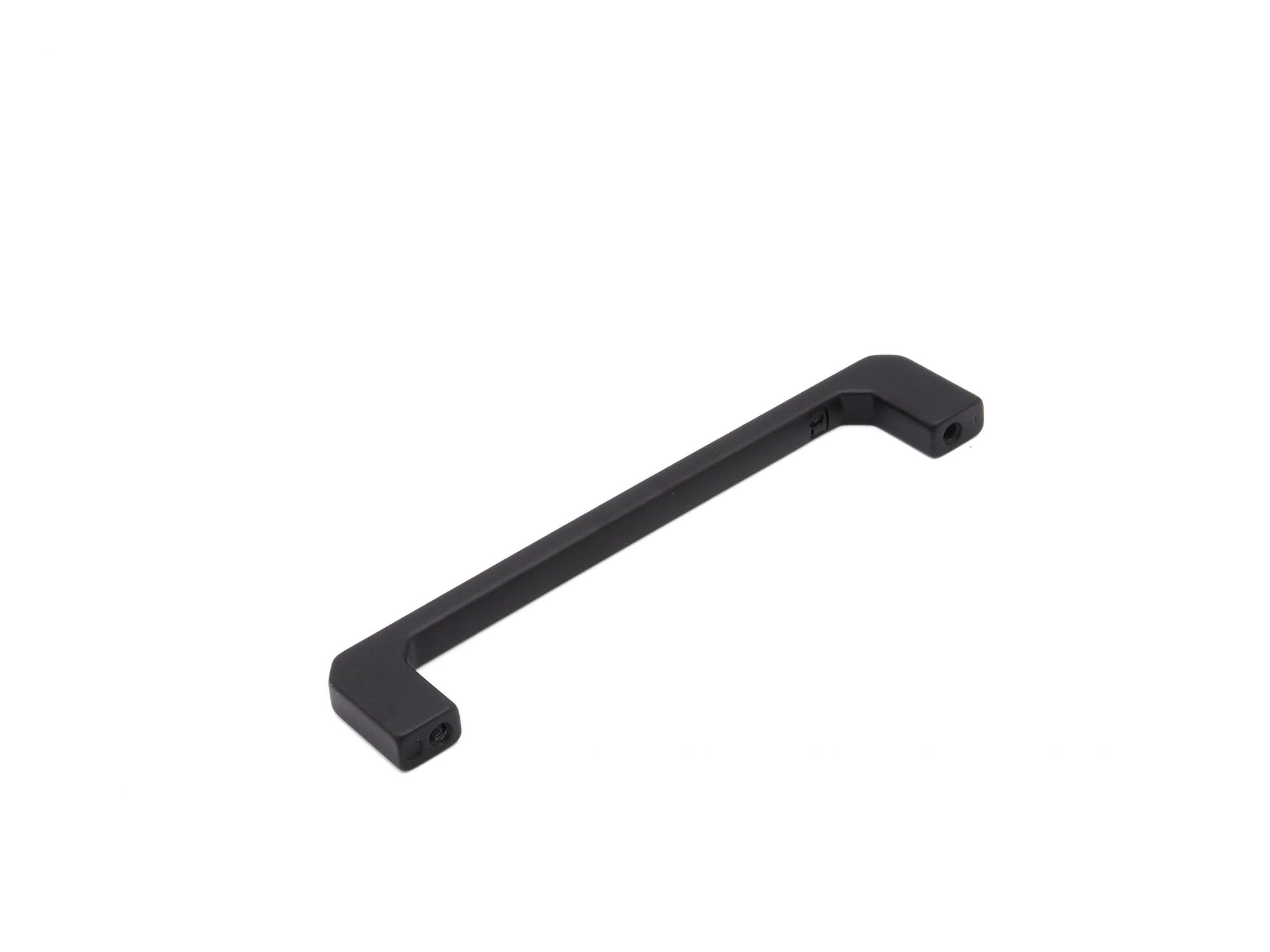 128mm Matt Black D Kitchen Cupboard Handle - Select Components