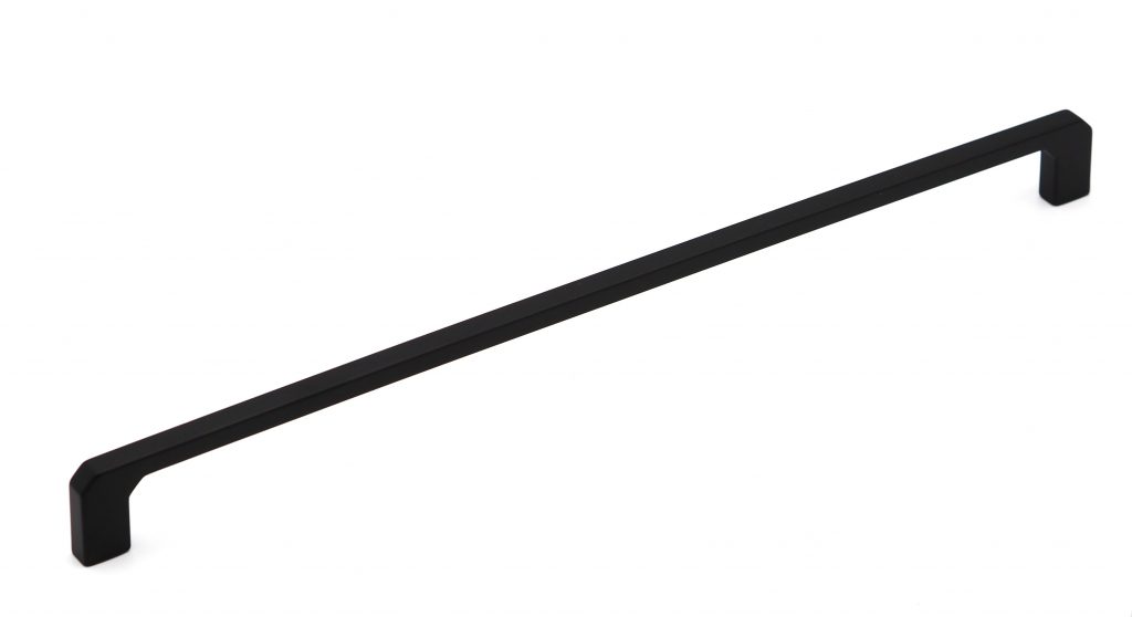 320mm Matt Black D Kitchen Cupboard Handle - Select Components