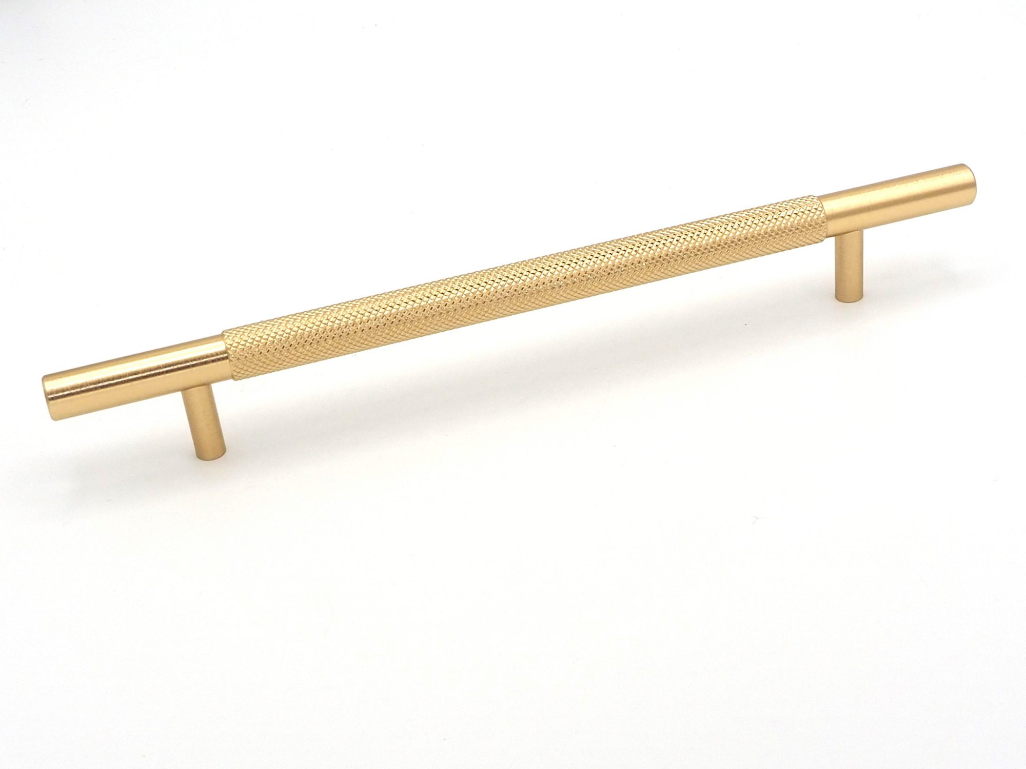 160mm Knurled Brass Bar Handle - Select Components
