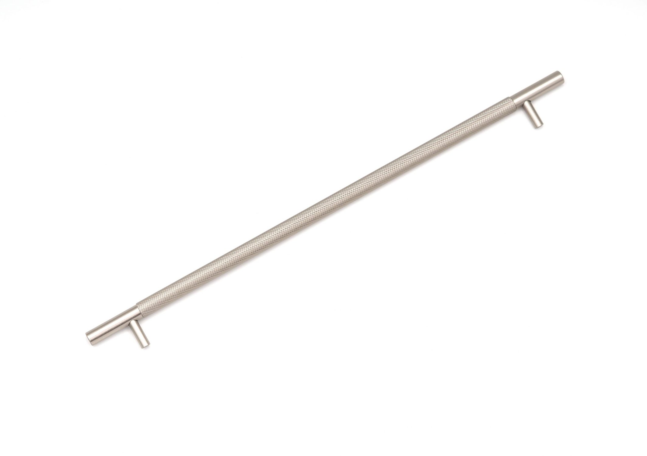 320mm Knurled Brushed Nickel Bar Kitchen Cupboard Handle - Select ...