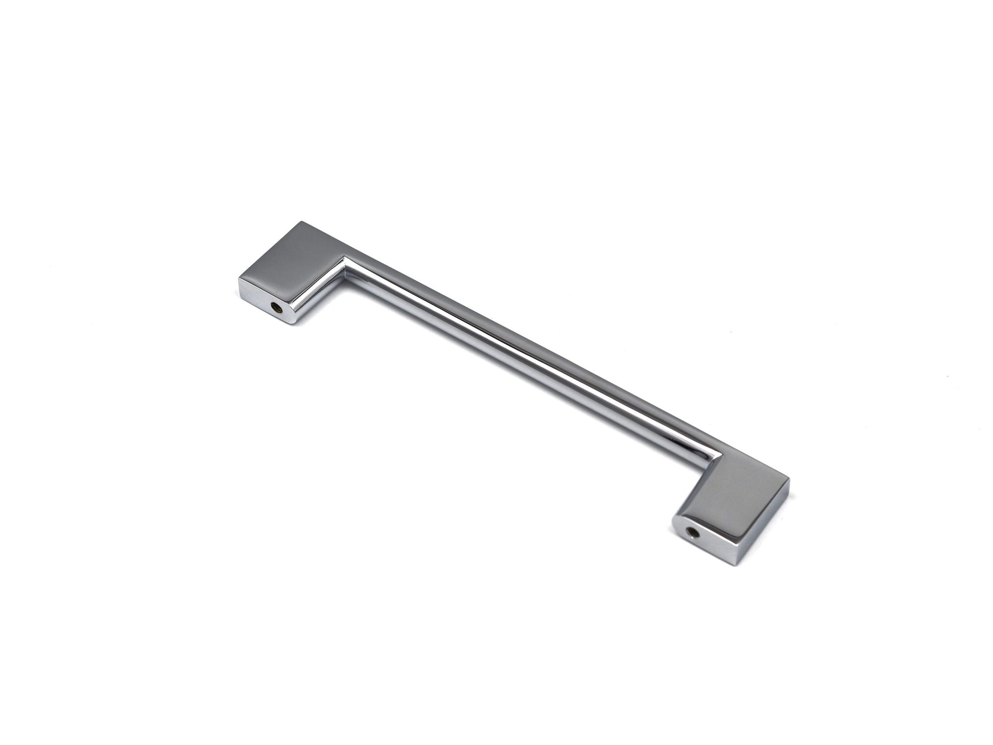128mm Polished Silver Chrome Square D Kitchen Cupboard Handle - Select ...