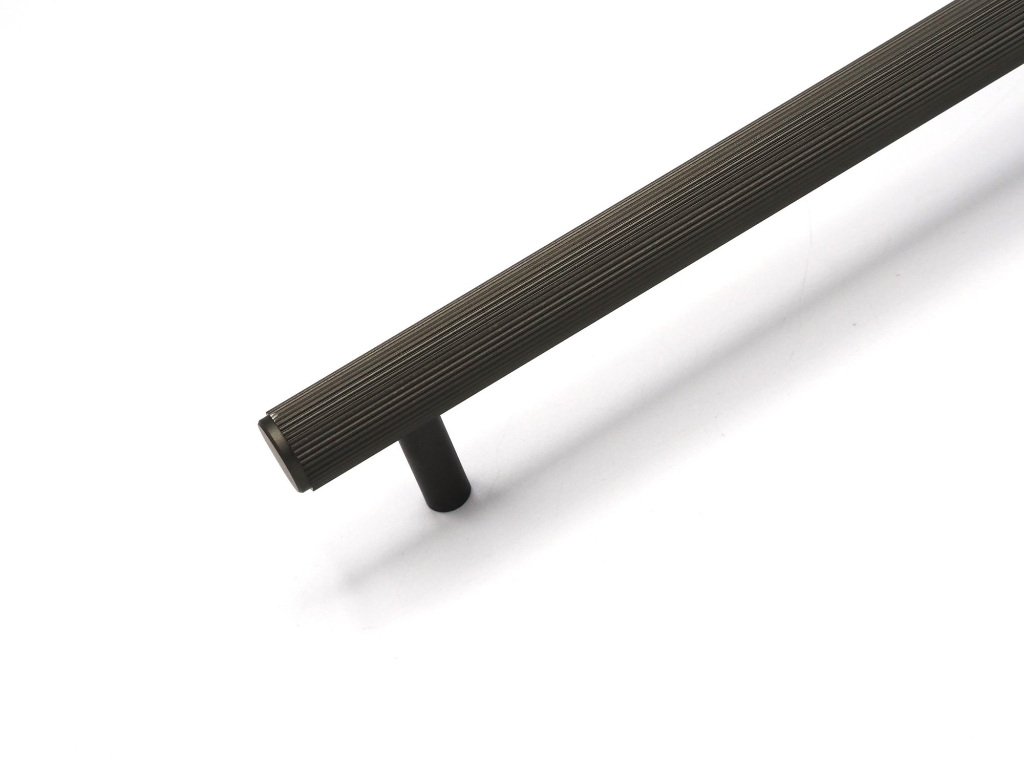 160mm Dark Grey Reeded Handle