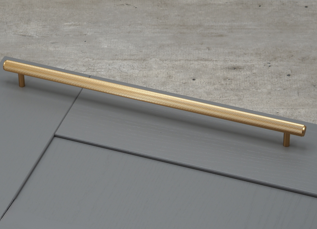 320mm Gold Reeded Handle
