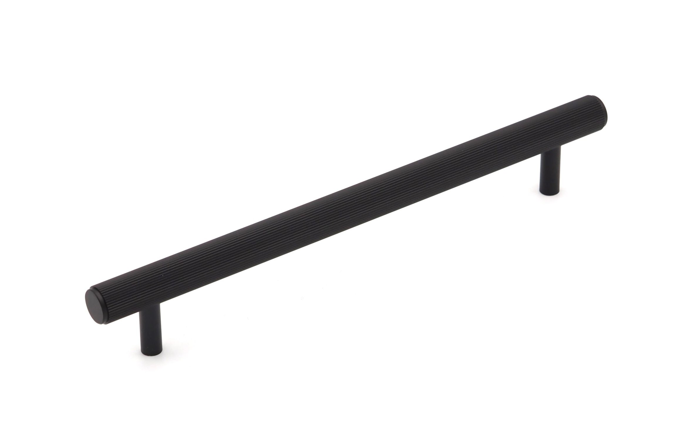 160mm Black Reeded Handle