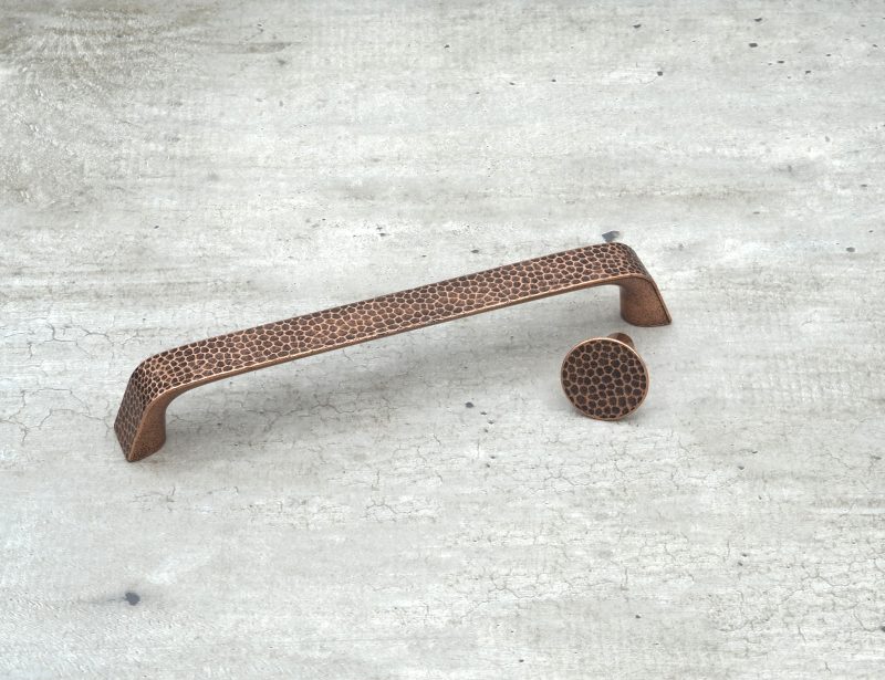 Red Copper Textured D Handles - Select Components