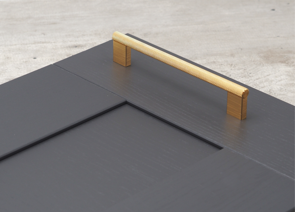 160mm Knurled Brass Gold Boss Kitchen Cupboard Handle - Select Components