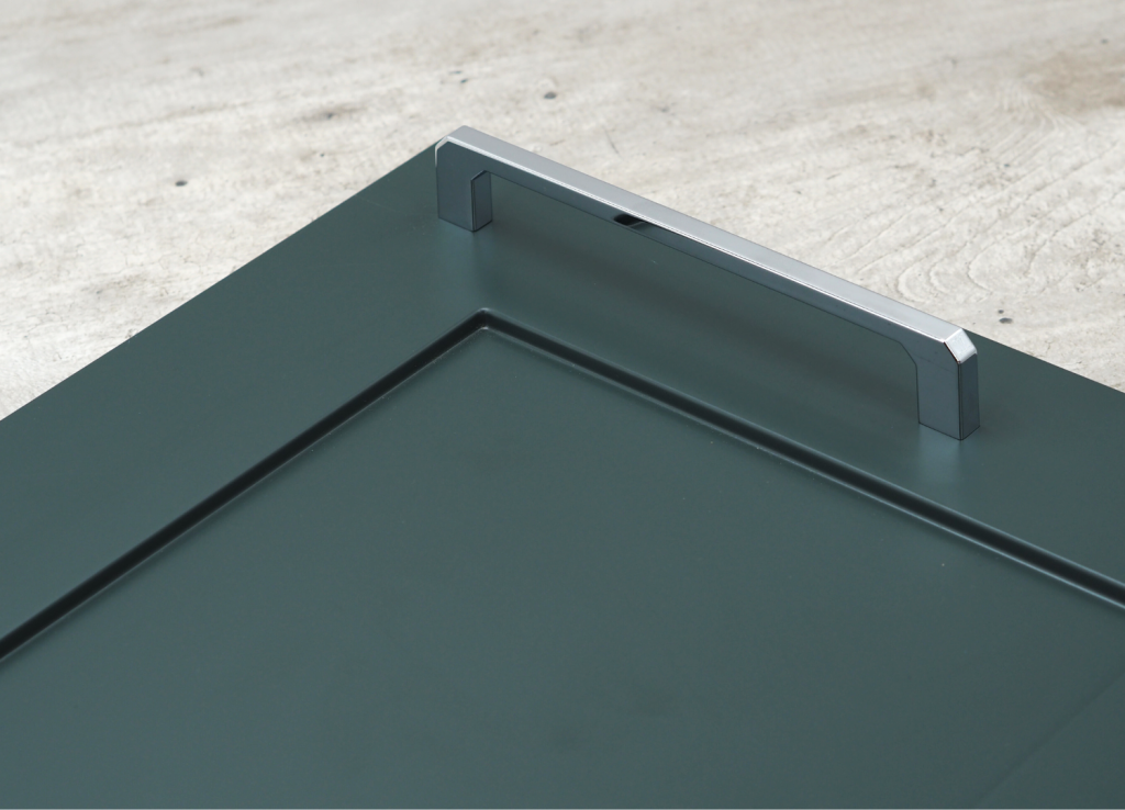 192mm Polished Silver Chrome D Kitchen Cupboard Handle - Select Components