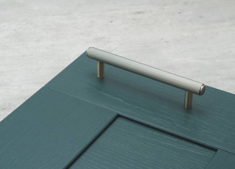 128mm Antique Brass Reeded Handle